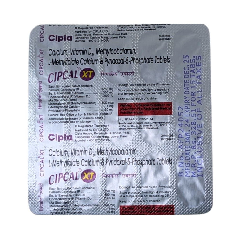 CIPCAL XT TAB - Generic for CORCIUM T | SHELCAL T | SUPRACAL T (Calciu ...