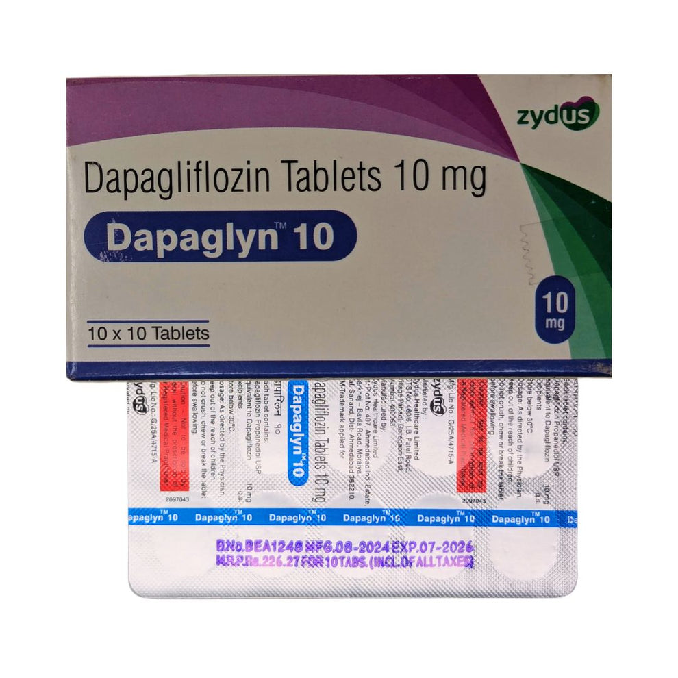 DAPAGLYN 10MG TAB.(10's) – Bharat Vikas Parishad Charitable Trust