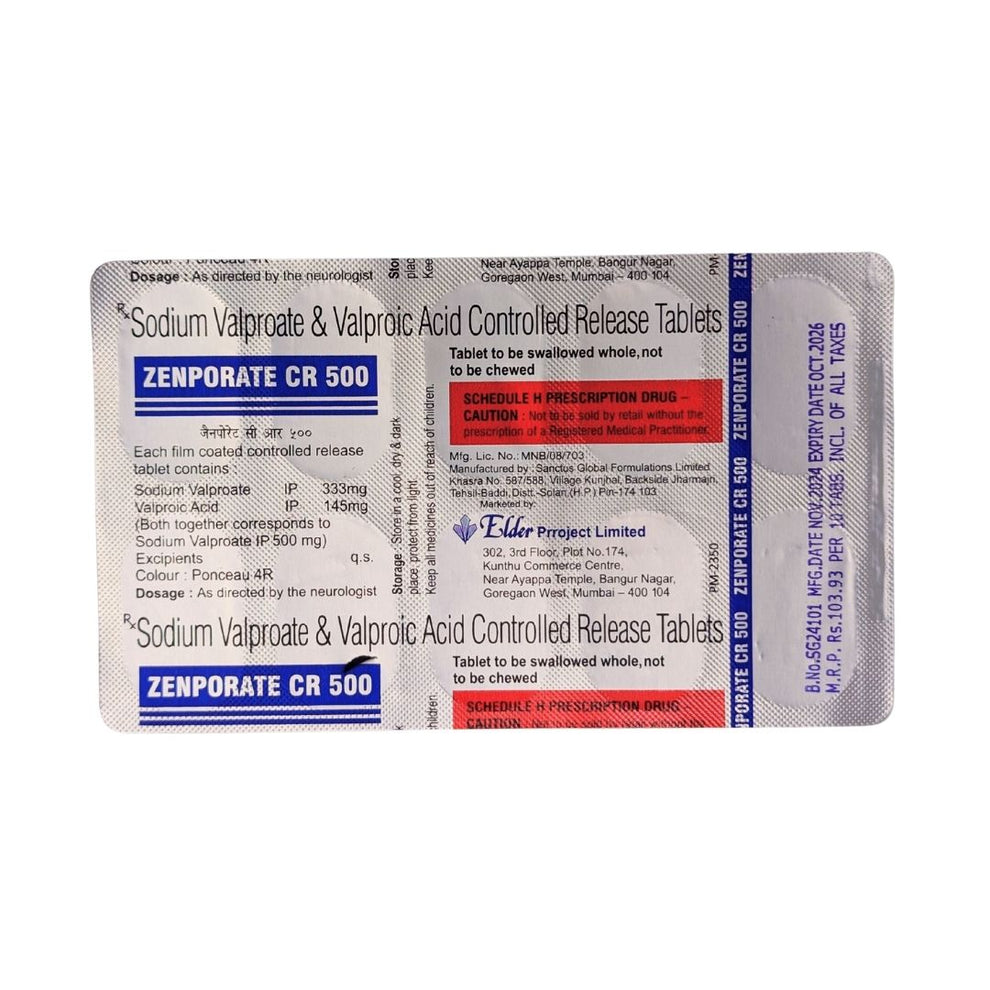 ZENPORATE CR 500 TAB – Bharat Vikas Parishad Charitable Trust